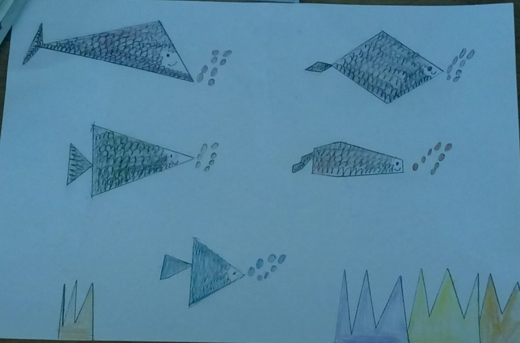 Les poissons géométriques des CM1 – St Colomban – Saint Louis